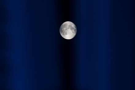 Full Moon Seen Through Open Window Editorial Stock Photo - Stock Image ...