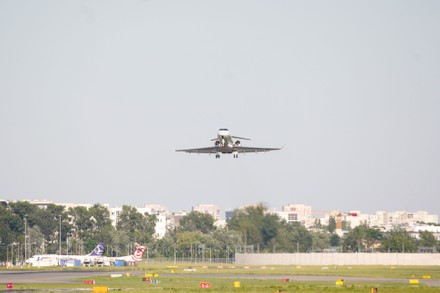 Bombardier Challenger 350 Seen Taking Off Editorial Stock Photo - Stock ...