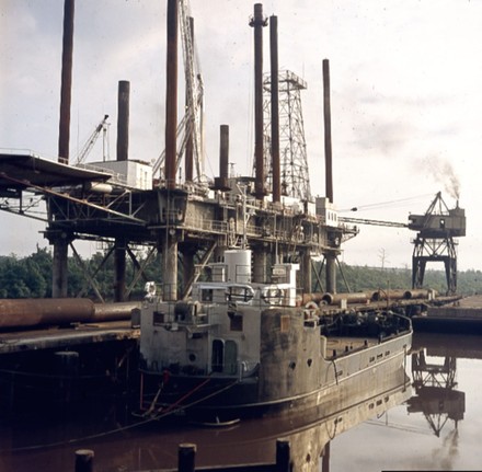 Aerial View Offshore Oil Rig Operation Editorial Stock Photo - Stock ...
