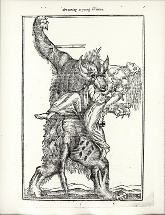 Illustration Werewolf Devouring Woman United Kingdom Editorial Stock ...