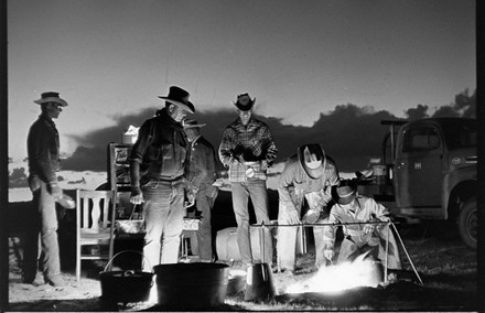 Cowboys Cooking During Cattle Drive Magdalena Editorial Stock Photo ...