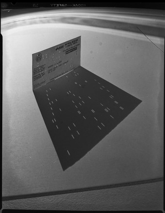 Ibm Punched Card Circa 1952 Editorial Stock Photo - Stock Image ...