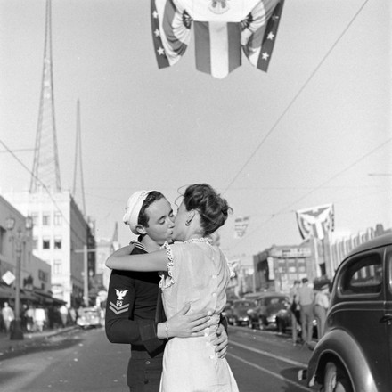 Sailor Kissing Woman During Victory Over Editorial Stock Photo - Stock ...