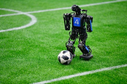 Robot Soccer Player Seen Soccer Game Editorial Stock Photo - Stock ...