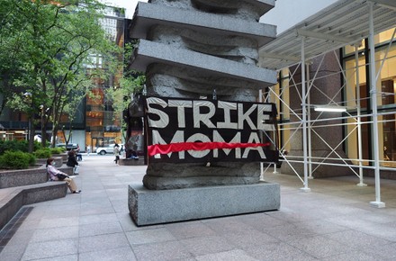 Demonstrators Protest Front Moma Accusing Museum Editorial Stock Photo ...