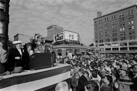 Carey Estes Kefauver Waving During Tour Editorial Stock Photo - Stock ...