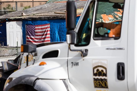 Homeless Camp sweep in Reno, USA - 20 May 2021 Stock Pictures ...