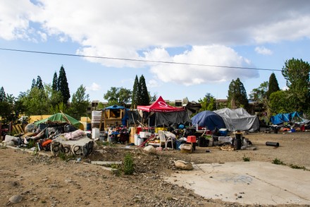 After Nearly Year Large Homeless Camp Editorial Stock Photo - Stock ...