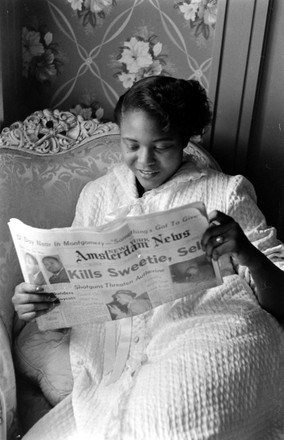 Autherine Lucy Reading Newspaper New York Editorial Stock Photo - Stock ...