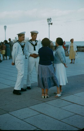Women Talking Sailors Mar Del Plata Editorial Stock Photo - Stock Image ...