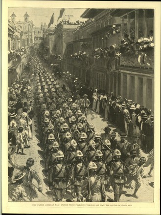 Spanish Troops Marching On Street San Editorial Stock Photo - Stock ...