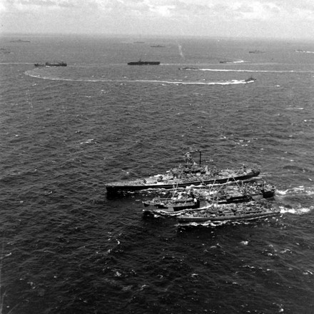Navy Ships Refueling Sea 1945 Editorial Stock Photo - Stock Image ...