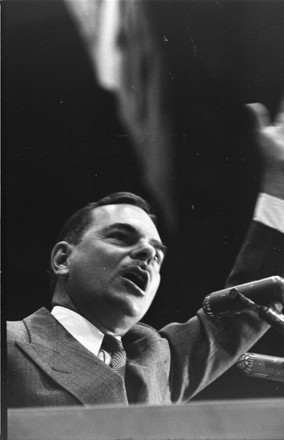 Thomas Edmund Dewey Speaking During Dwight Editorial Stock Photo ...