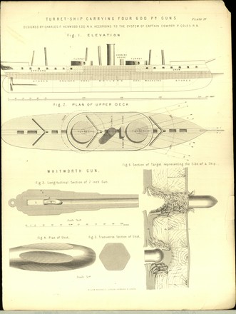 Page Showing Drawings Turret Ship United Editorial Stock Photo - Stock ...