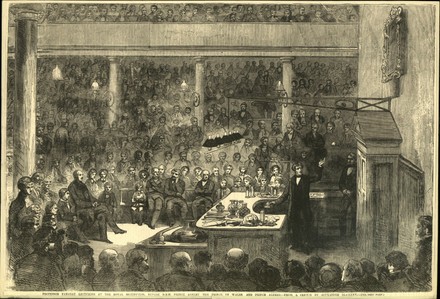 Illustration British Scientist Michael Faraday Lecturing Editorial ...