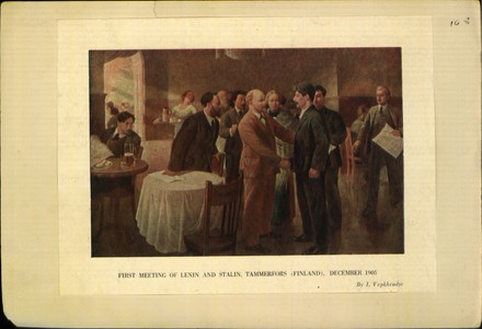 Vladimir Lenin First Meeting Joseph Stalin Editorial Stock Photo ...