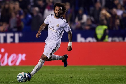Marcelo Real Madrid Controls Ball During Editorial Stock Photo - Stock ...