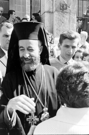 Archbishop Makarios Light Moment During 1961 Editorial Stock Photo ...
