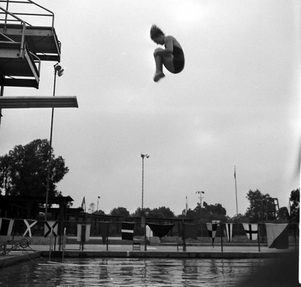 Diver Pat Mccormick Diving Pool United Editorial Stock Photo - Stock ...