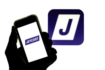 This Photo Illustration Jetcost App Seen Editorial Stock Photo - Stock ...