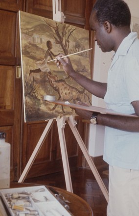 Kenneth Kaunda Painting On Canvas Zambia Editorial Stock Photo - Stock ...