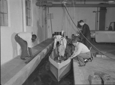 Personnel Testing Boat On Test Basin Editorial Stock Photo - Stock ...