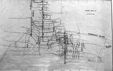 Emergency Plan Map During Mine Disaster Editorial Stock Photo - Stock ...