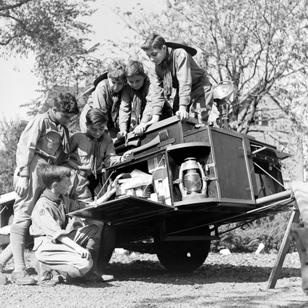 Members Boy Scouts America Learning Firefighting Editorial Stock Photo ...
