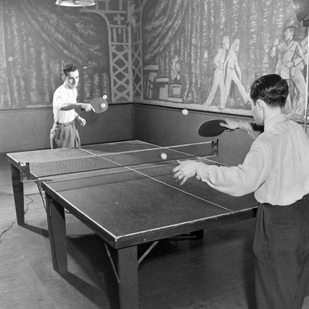Richard Miles Playing Table Tennis 1947 Editorial Stock Photo - Stock ...