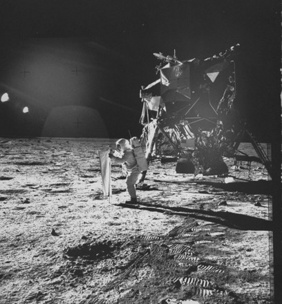 Astronaut Edwin Eugene Aldrin Junior Unfurling Editorial Stock Photo ...