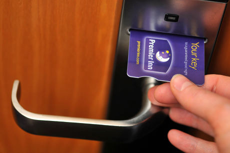 Premier Inn Hotel Room Magnetic Entry Editorial Stock Photo - Stock ...