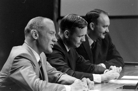 Astronauts Buzz Aldrin Neil Armstrong Michael Editorial Stock Photo ...