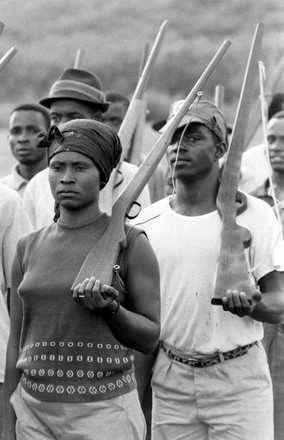 Biafran Volunteers Men Women Drilling Taking Editorial Stock Photo ...