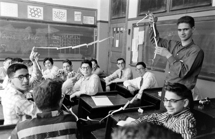Students Learning Mathematics April 1957 Editorial Stock Photo - Stock ...