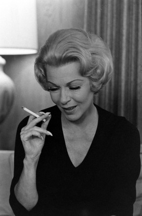 Actress Lana Turner Smoking Cigarette Universal Editorial Stock Photo ...