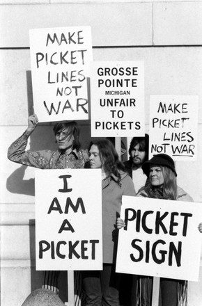 Hippies Demonstrating Against Law Disallowing Picketing Editorial Stock ...