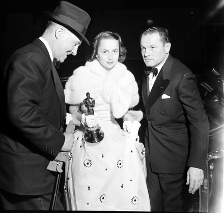 Marcus Goodrich Escorting Olivia De Havilland Editorial Stock Photo ...