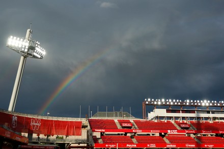 Rainbow Seen During La Liga Match Editorial Stock Photo - Stock Image ...