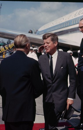 John Kennedy Shaking Hands Man During Editorial Stock Photo - Stock ...