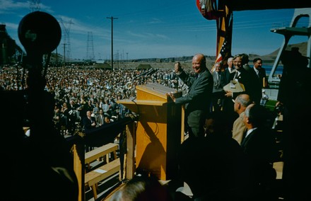 President Dwight David Eisenhower Standing Podium Editorial Stock Photo ...