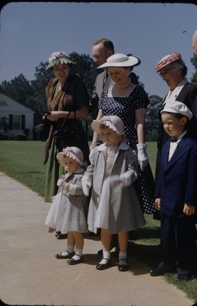 Mamie Eisenhower Standing John Eisenhower Barbara Editorial Stock Photo ...