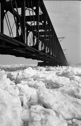 View Susquehanna River Frozen Over Columbia Editorial Stock Photo ...