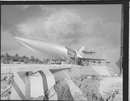 Stationary Rocket Ship On Set Film Editorial Stock Photo - Stock Image ...