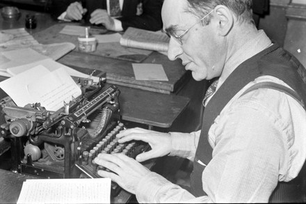 2 Man uses typewriter Stock Pictures, Editorial Images and Stock Photos ...