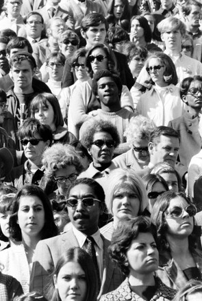 Large Crowd Assembling Moratorium Rallies Demonstrating Editorial Stock ...