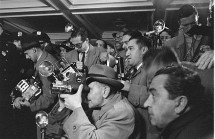 Press Filming Thomas Edmund Dewey Dwight Editorial Stock Photo - Stock ...