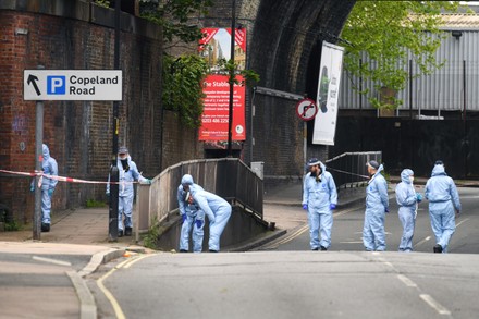 Peckham shooting scene, London, UK - 24 May 2021 Stock Pictures ...