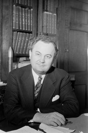 Portrait Congressman Wright Patman Leaning On Editorial Stock Photo ...