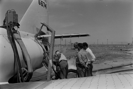 People Inspecting Engines Plane Before Test Editorial Stock Photo ...