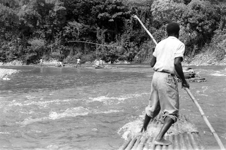 Man Maneuvering Raft During Rafting Party Editorial Stock Photo - Stock ...